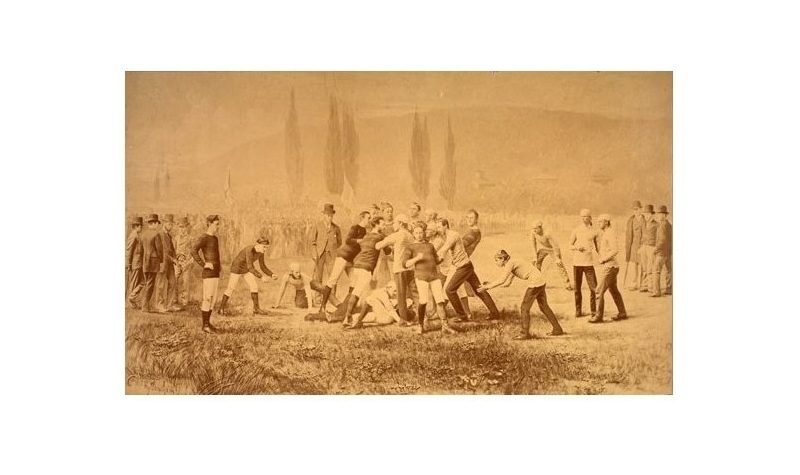 First intercollegiate football game was played on May 14, 1874 ...